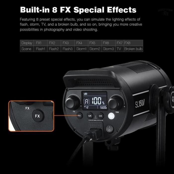 Jual Paket Godox Sl150W Ii Studio Led Video Light Sl-150W Sl 150W Sl150 ...