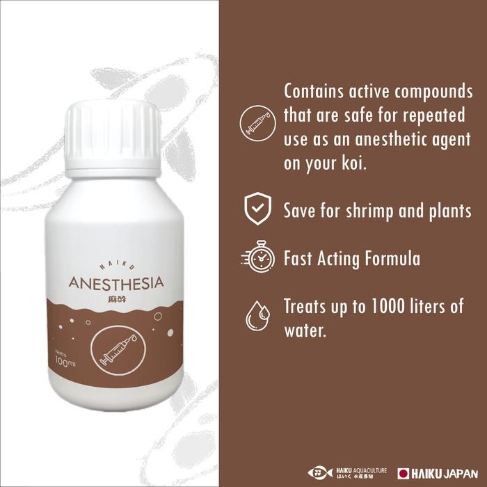 Jual KOI ANESTHESIA 100 ML UNTUK BIUS PENENANG IKAN KOI SEDATION HAIKU ...