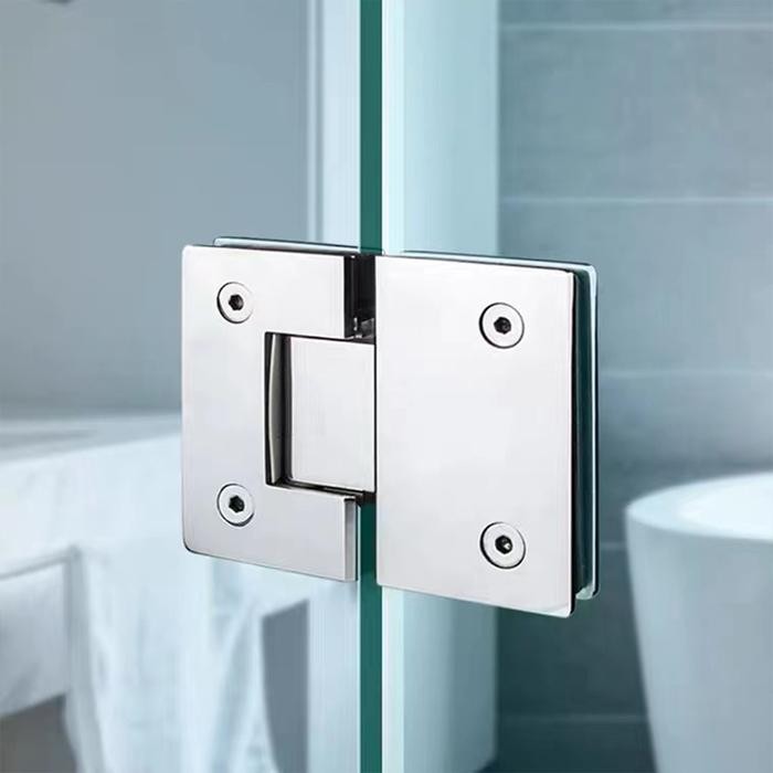 Jual PREMIUM COD Engsel Pintu Kaca Kamar Mandi Stainless Shower Hinge Door Glass 90 180 Derajat ...