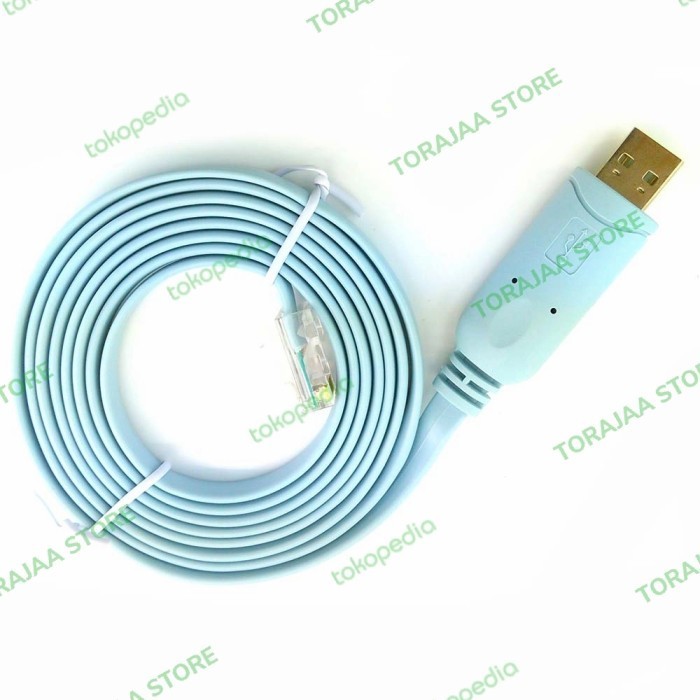 Jual (Expert) Kabel Konsol USB RS232 to RJ45 Console Cable for Cisco ...
