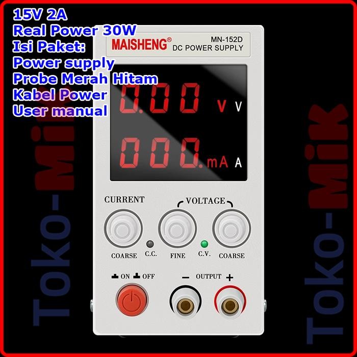 Jual Real Power Adjustable Variable Dc Power Supply Lab Laboratorium 15V 2A 30W 30V 5A 150W # ...