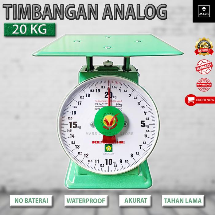Jual RENKMHE Timbangan Manual Jarum Duduk 20 Kg 30 Kg 40 Kg 50 Kg Electronic Spring Dial Scale ...