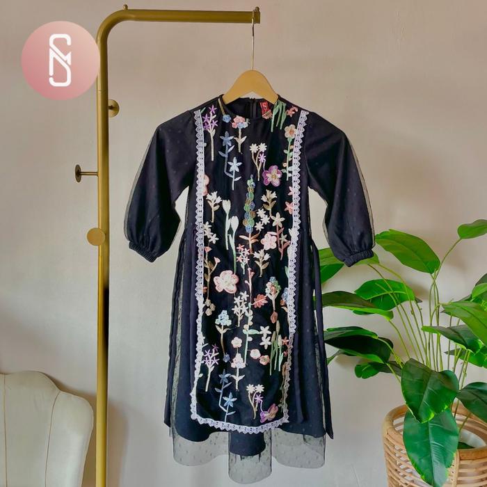 Jual Myshawl Oriana Anak Gamis Jumbo Tille Motif Kasual Kondangan ...