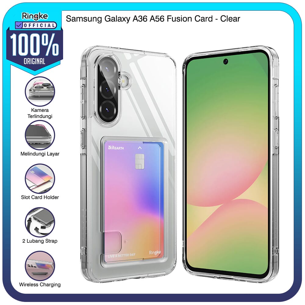 Jual Ringke Samsung Galaxy A36 / A56 Fusion Card Clear Casing Anti ...