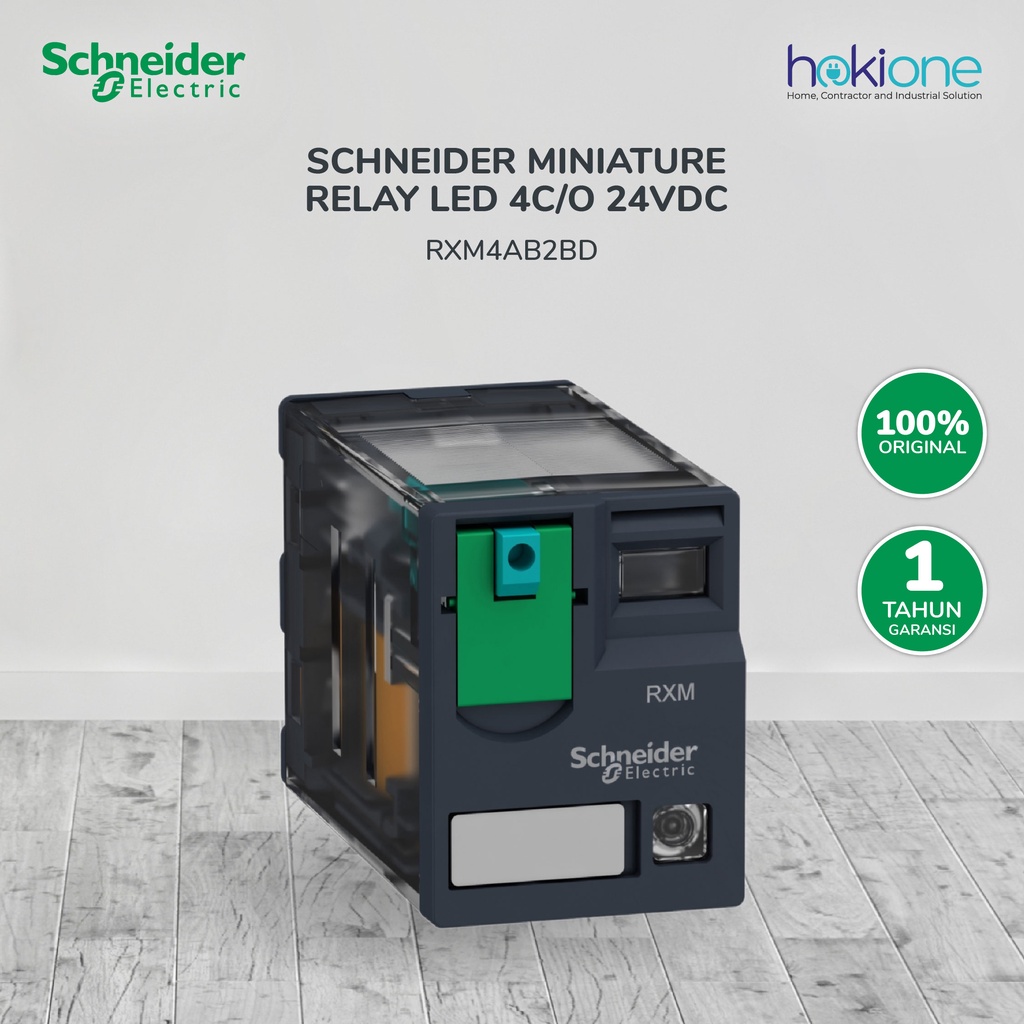 Jual Schneider Harmony RXM Miniatur Relay 14 Pin 4CO 6A LED 24VDC - RXM4AB2BD | Shopee Indonesia