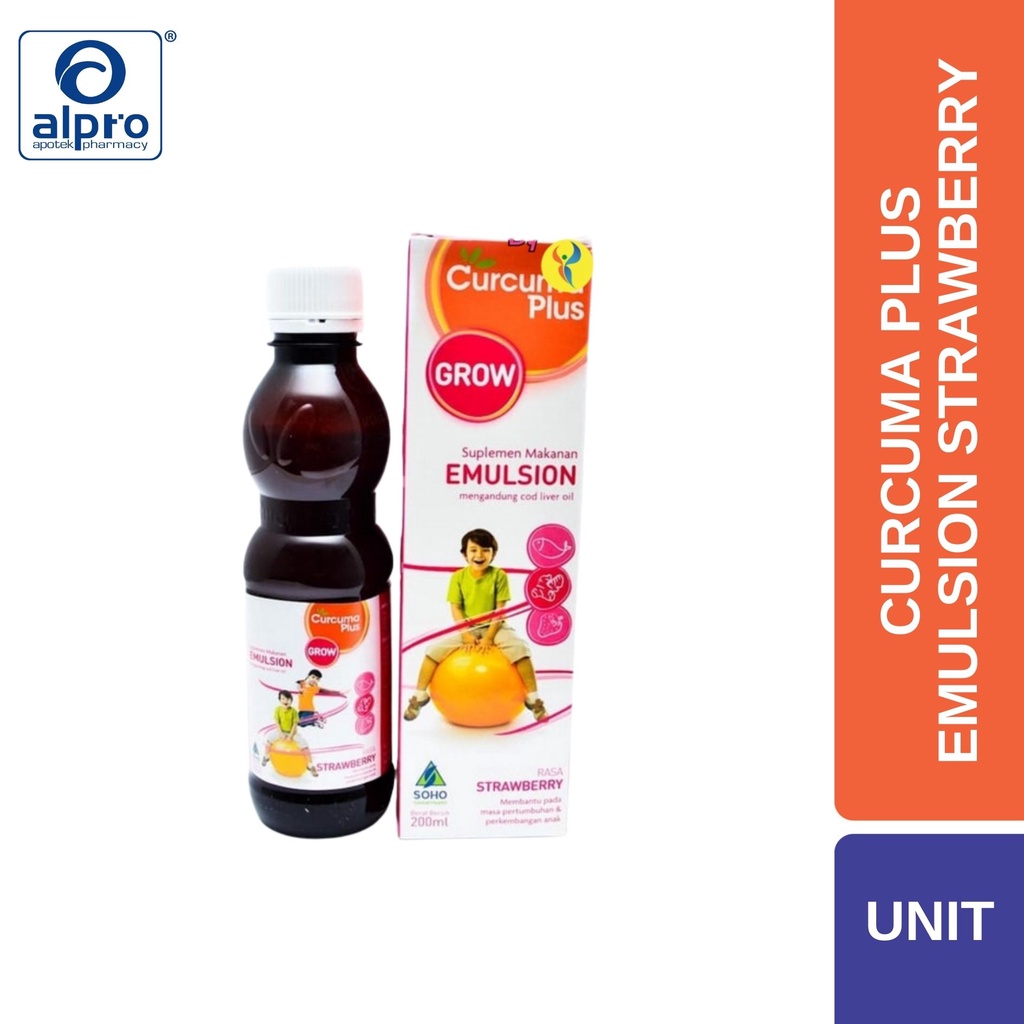 Jual Curcuma Plus Emulsion Strawberry 200Ml | Shopee Indonesia
