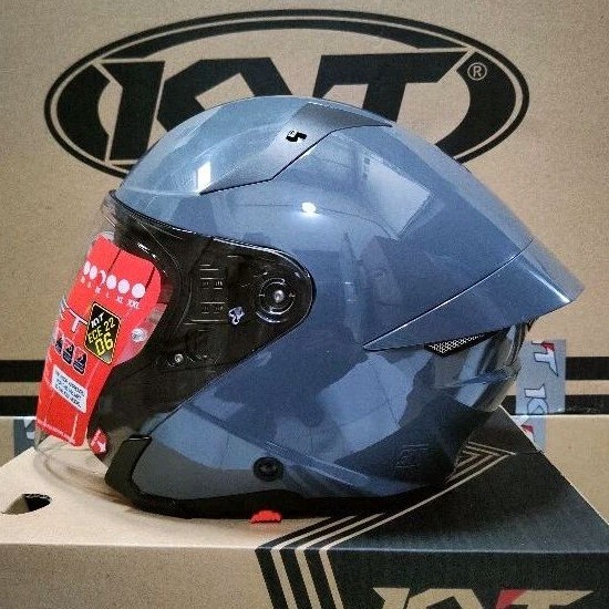 Jual Helm Kyt Ttr-Jet Gorilla Grey Glossy Original Kyt | Shopee Indonesia