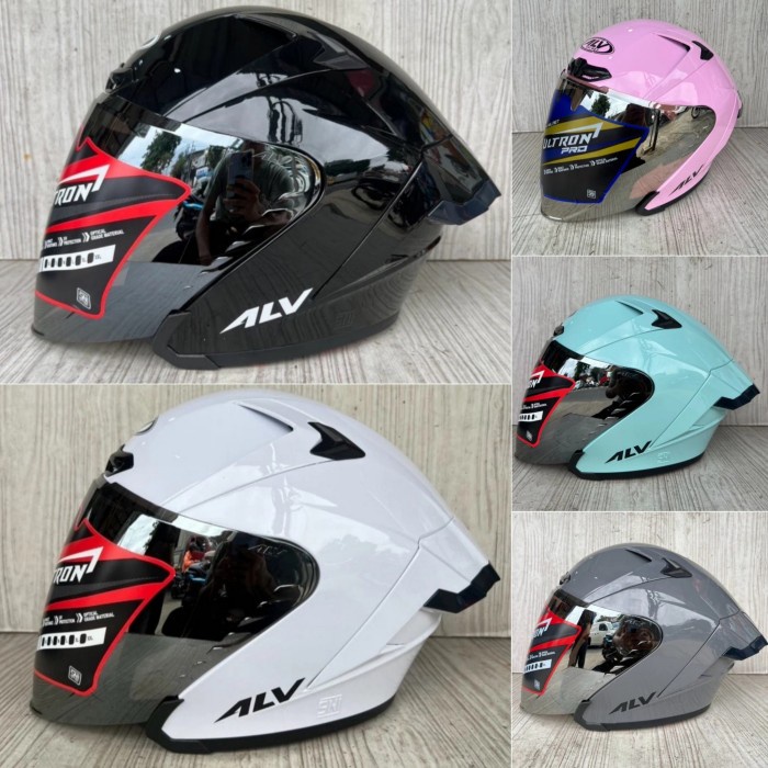 Jual Helm Half Face Alv Ultron Pro / Helm Alv Ultron Pro Solid / Helm ...