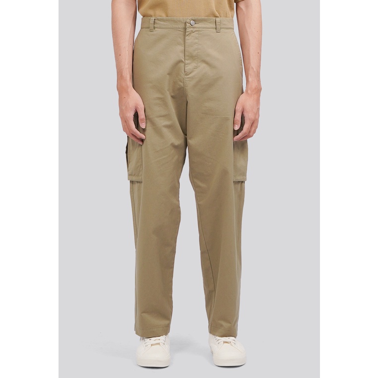 Jual Executive Regular Fit Cargo Pants Moss Green | Shopee Indonesia