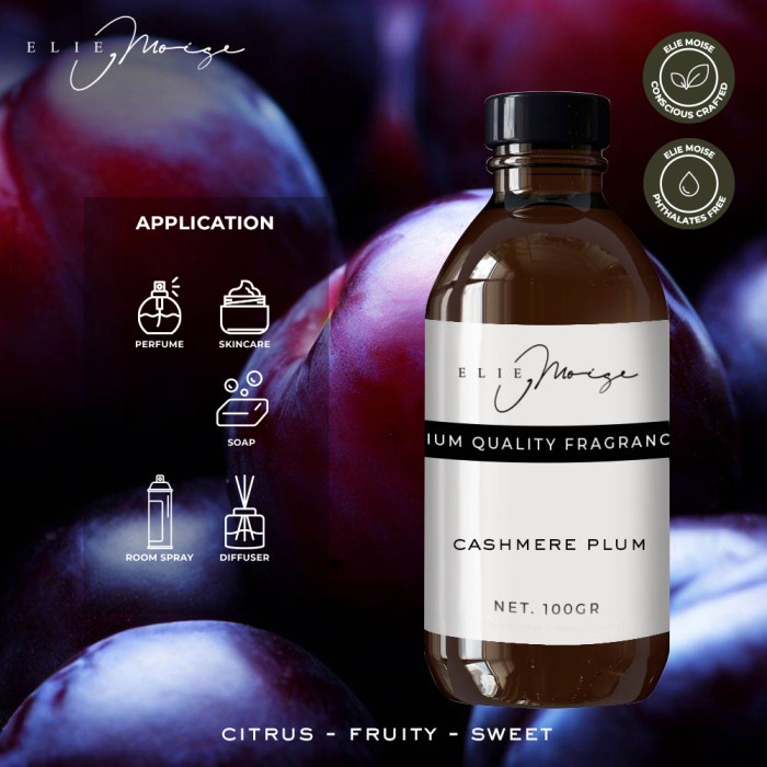Jual Cashmere Plum Fragrance Base Ingredients Fine Fragrance Oil 100gr ...
