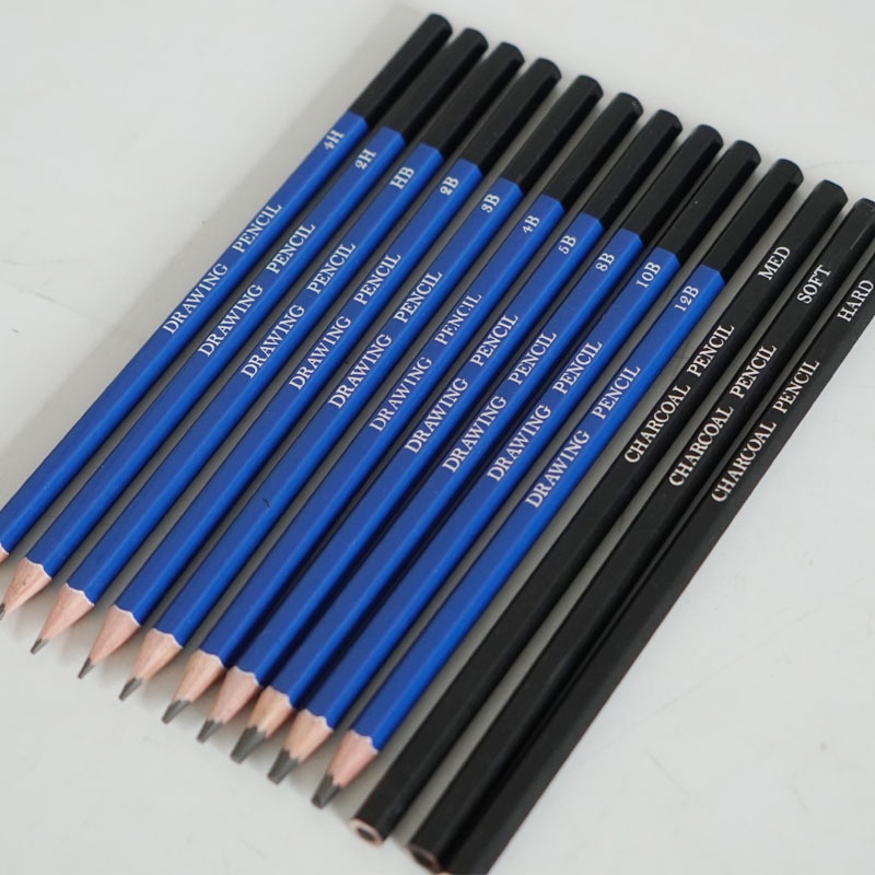 Jual HB 2B 3B 5B 8B 12B 14B 4H Soft Med Hard Pencil Pensil Ujian not ...