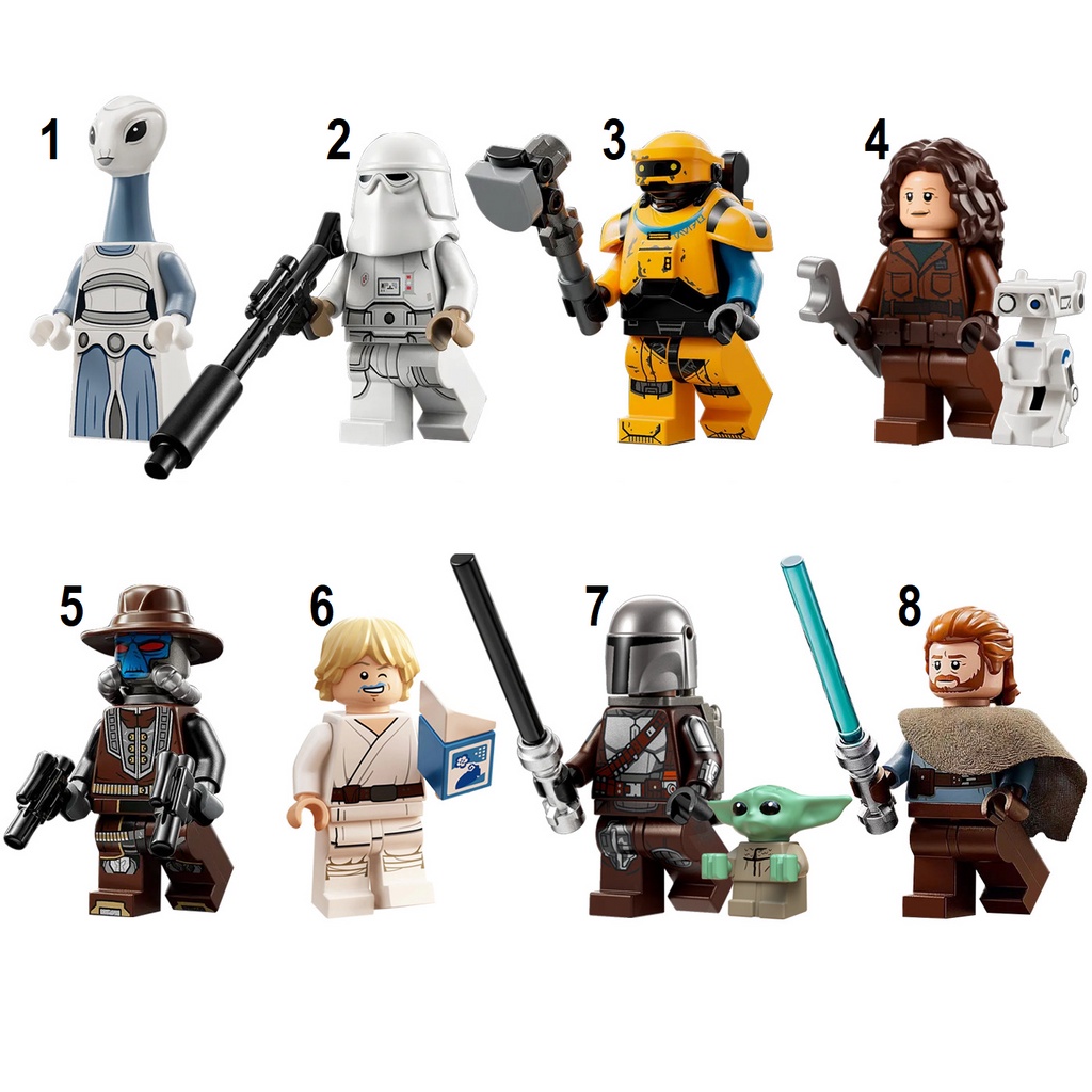 Jual Star Wars Obiwan Ned-B Droid Mandalorian Cad Bane Kaminoans Peli ...