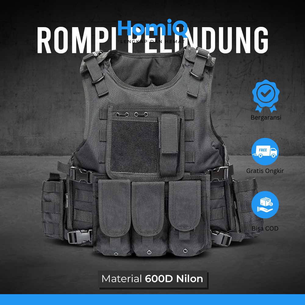 Jual HomiQ JPC Rompi Pelindung Airsoft Gun CS Tactical Vest Combat Pocket - G0301 | Shopee Indonesia