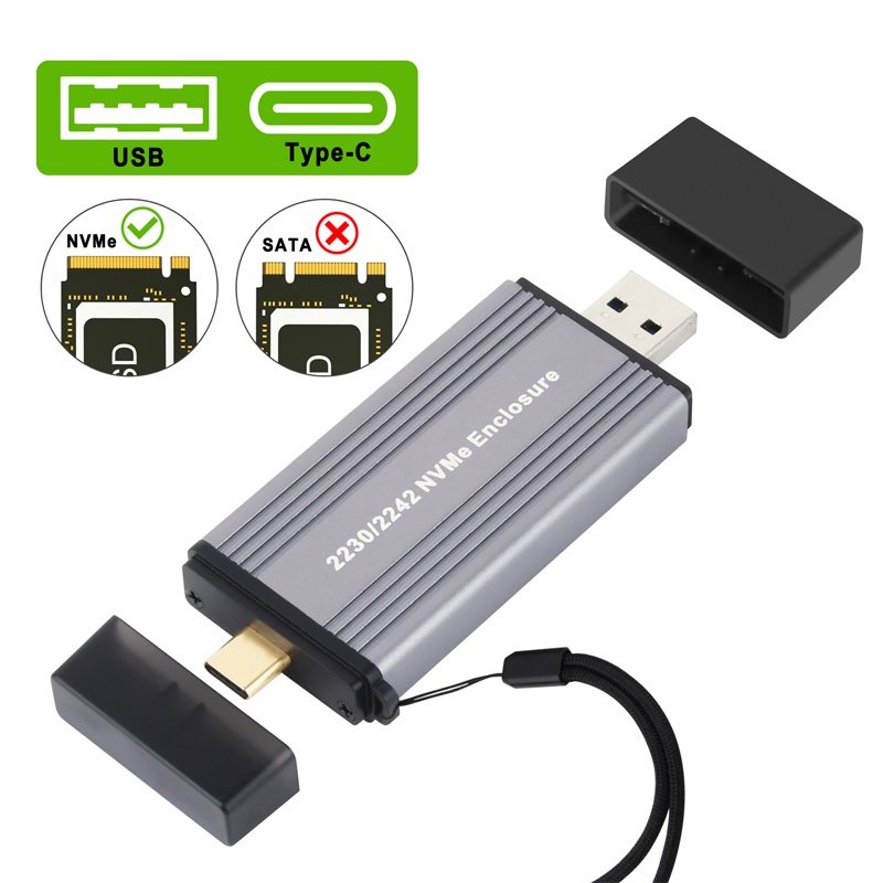 Jual MCC NVME Case SSD M2 Adapter NVME External Enclosure NVME M/M+B ...