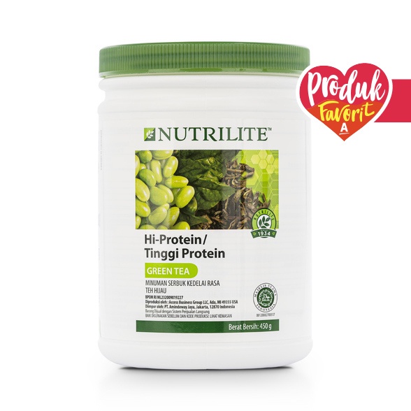 Jual NUTRILITE HI PROTEIN GREEN TEA FLAVOUR AMWAY ORIGINAL | Shopee ...