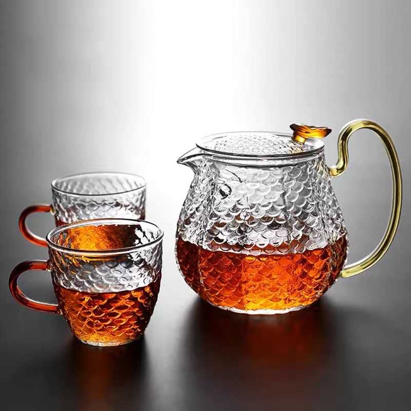 Jual HMLOVE Teko Teh Kaca Tahan Panas dengan Saringan Glass Teapot ...