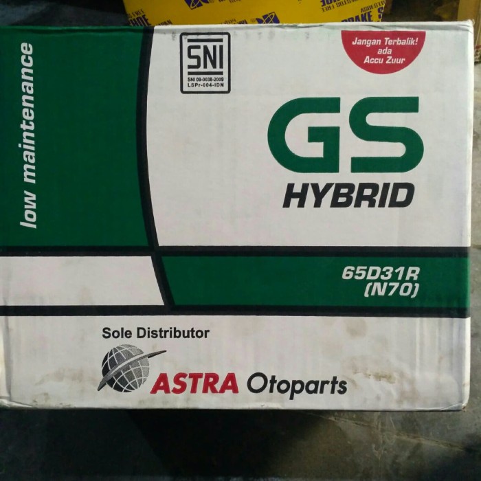 Jual Aki Mobil L300 D / Battery Gs Astra Type N70 12V - 70 Ah Khusus ...