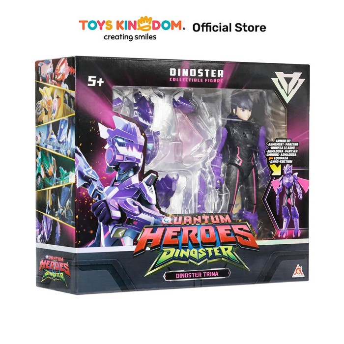 Jual Toys Kingdom Alpha Group Quantum Heroes Dinoster Armored Action ...