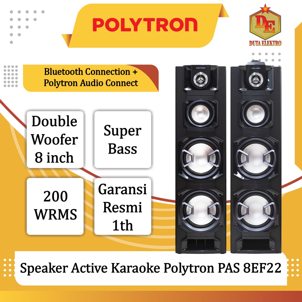 Jual Speaker Active Polytron PAS 8EF22 Karaoke | Shopee Indonesia