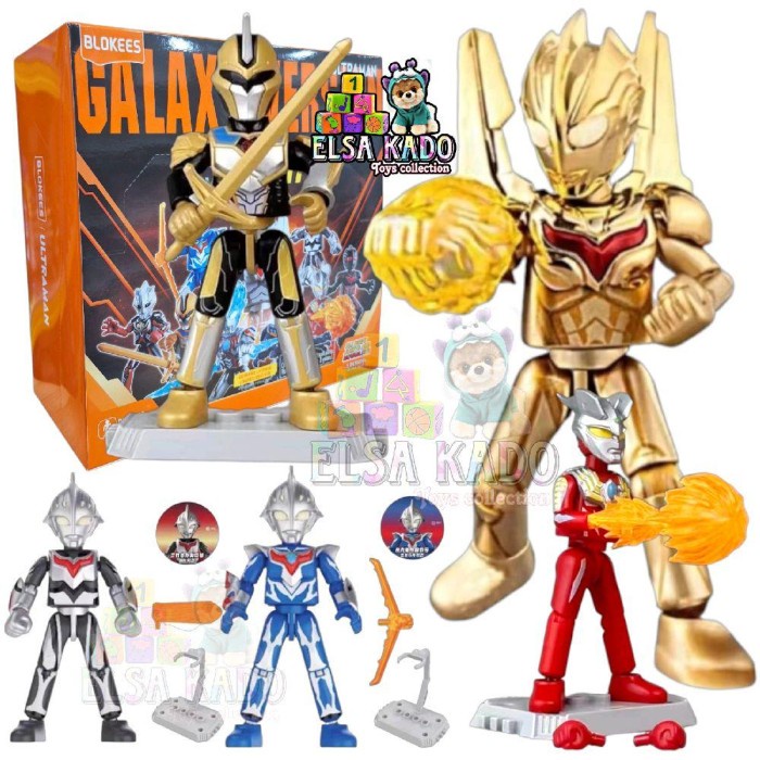 Jual Blind Box 1 Kotak Isi 9 Pcs Segel Blokees Ultraman Galaxy Version ...