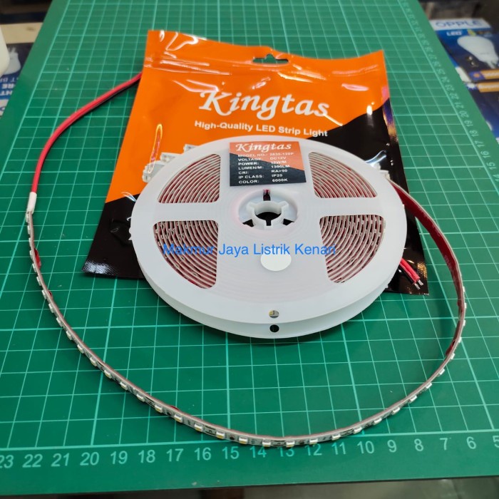 Jual Kingtas Led Strip Mata Rapat 120 Mata 2835 12volt 12 V DC 5 Meter ...