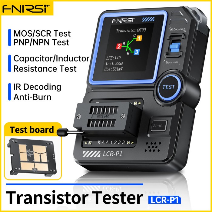 Jual Fnirsi Lcr-P1 Transistor Tester Multifunction Lcr Esr Npn Pnp Smd ...