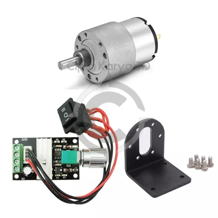 Jual JGB37-520 6V 12V 24V High Torque Electric DC Motor Gearbox Metal Gears | Shopee Indonesia