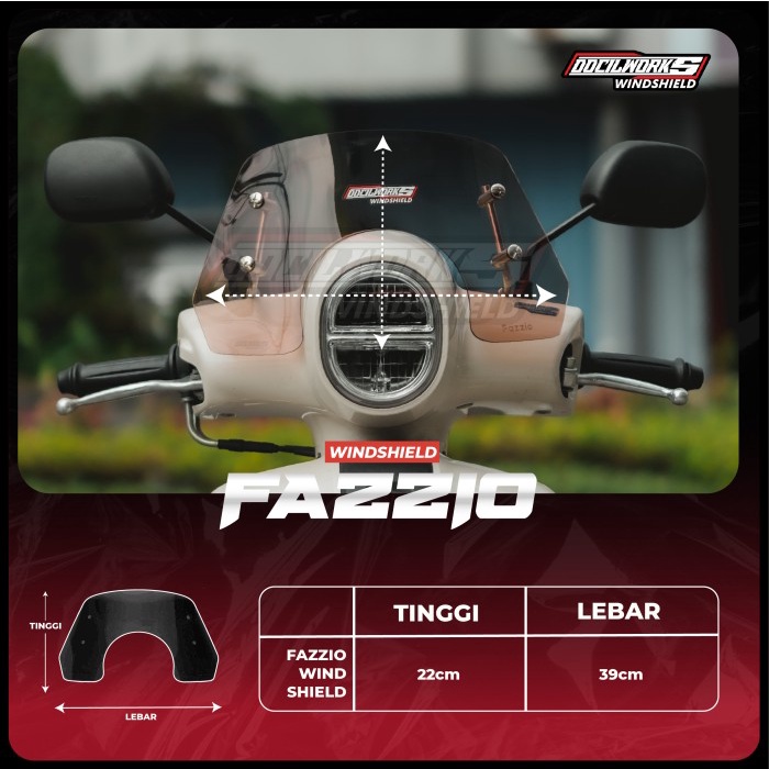Jual BARANG TERLARIS windshield yamaha fazzio visor fazzio fazzio ...