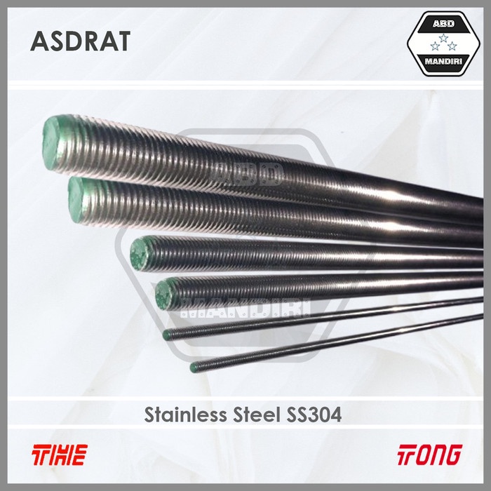 Jual SS304 Asdrat Long Drat M27 X 1M ( SUS304 A2-70 Stainless Thread Rod / Stud Bolt ) M27x1000 ...