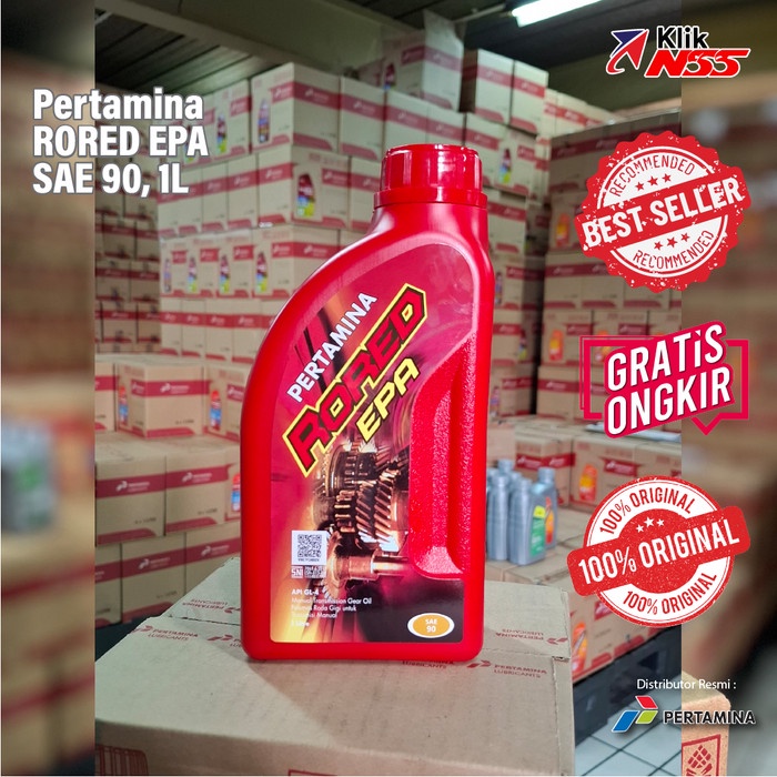 Jual OLI MOBIL PERTAMINA - RORED EPA SAE 90 API GL-4 (1L) | Shopee ...