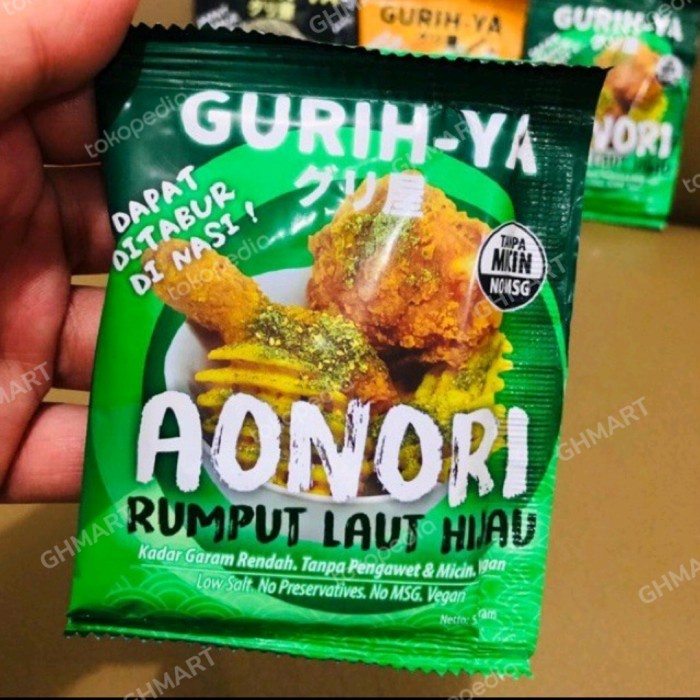 Jual Tebaru GURIH-YA sachet halal / Nori Original / Nori Pedas / Rumput ...