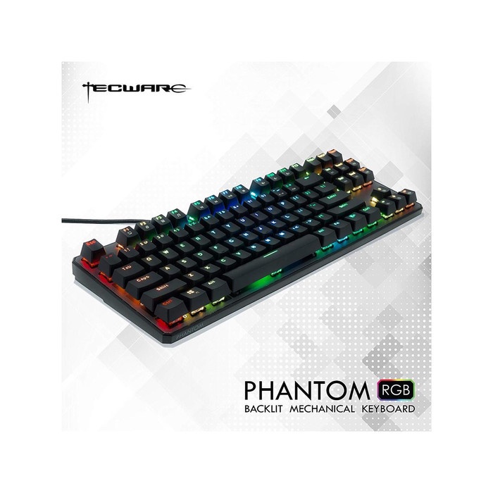 Jual TECWARE Phantom 87 TKL Mechanical Keyboard RGB LED Outemu Red ...