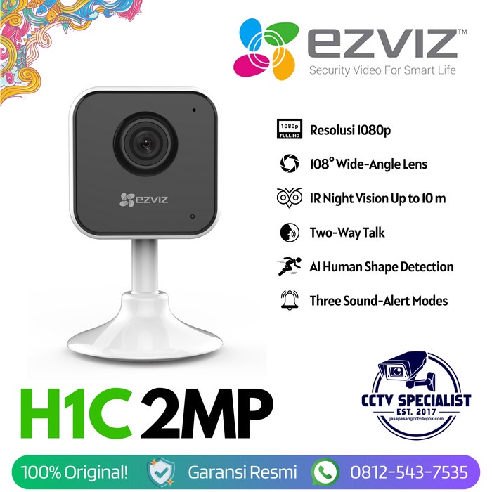 Jual EZVIZ H1C 2MP FHD 1080p Wireless IP Camera CCTV Indoor - Garansi ...