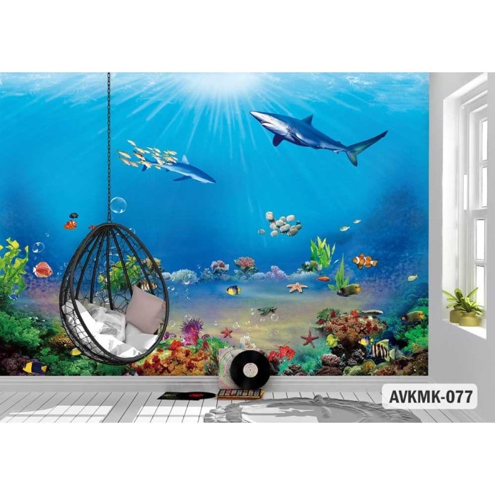 Jual WALLPAPER BAWAH LAUT 3D SERIES B - WALLPAPER CUSTOM BAWAH LAUT 3D ...