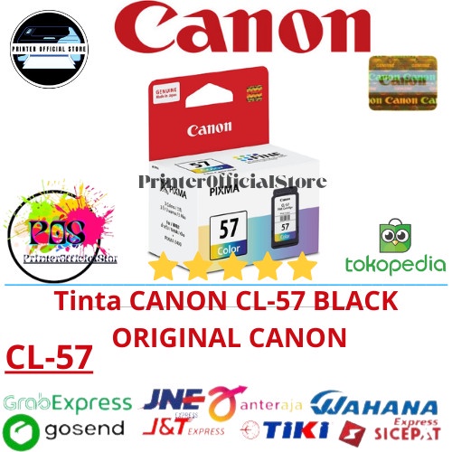 Jual TINTA PRINTER ORIGINAL CANON PIXMA CL-57 COLOUR | Shopee Indonesia