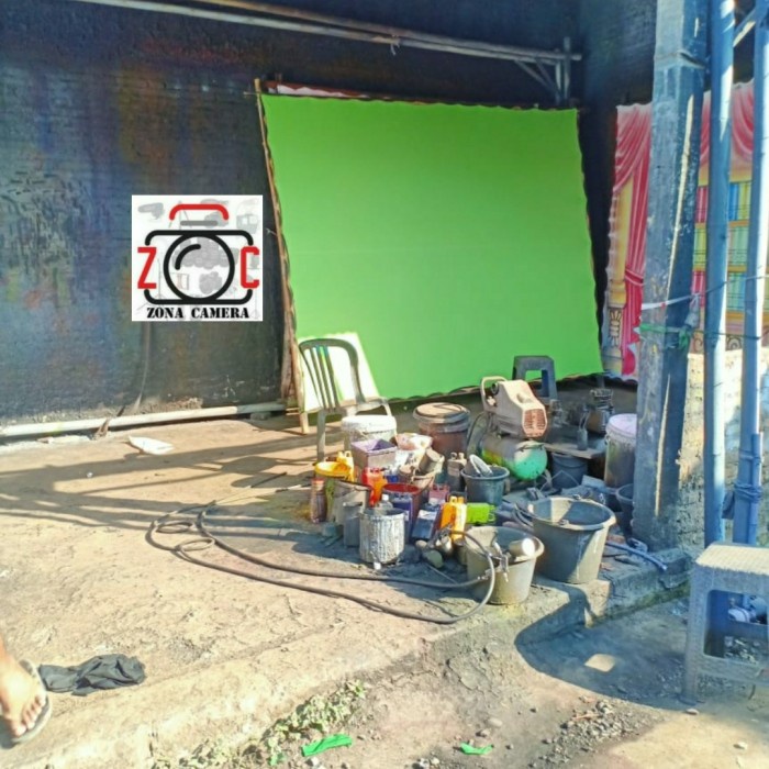 Jual Backgound Kain Foto Hijau Polos Green Screen Backdrop Studio Layar ...