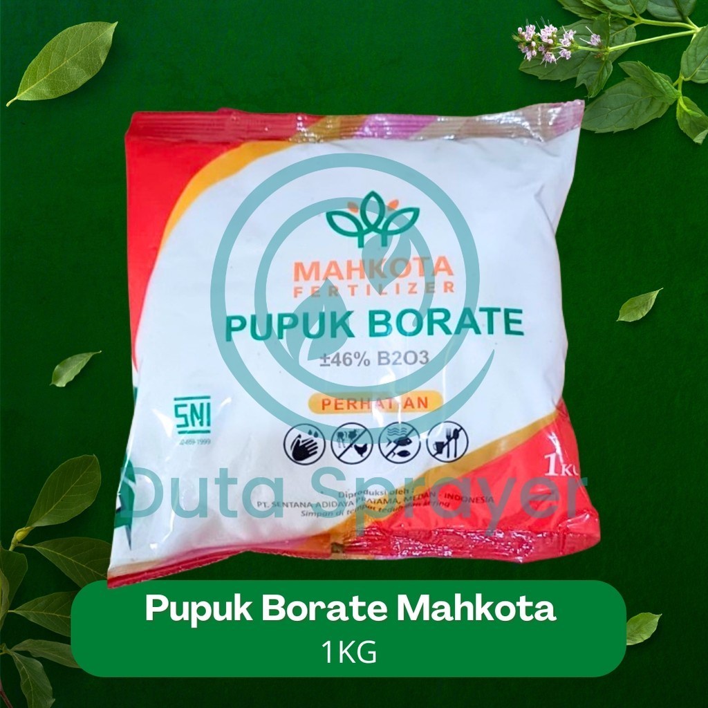 Jual New Pupuk Borate Borat Boron Mahkota Kemasan 1Kg Original Ready ...