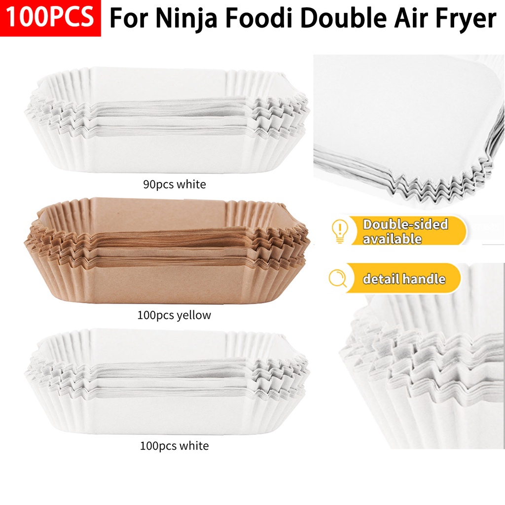 Jual 100PC Air Fryer Disposable Paper Liner Non-Stick For Ninja Foodi ...