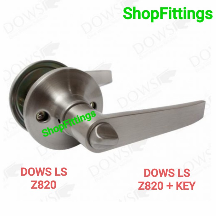 Jual Handle Lock Lever Set Gagang Kunci Pintu Kamar Tidur Mandi DOWS ...