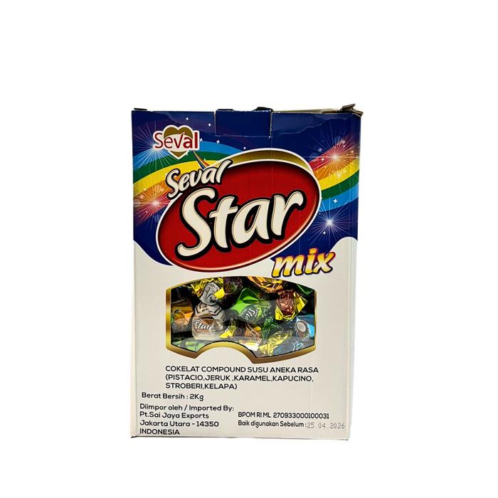 Jual Coklat Seval Star 2kg Compound susu aneka rasa Premium Best ...