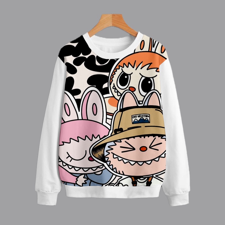 Jual Sweater Labubu S5 Anak Custom Perempuan Lucu Kartun Animasi 3D ...