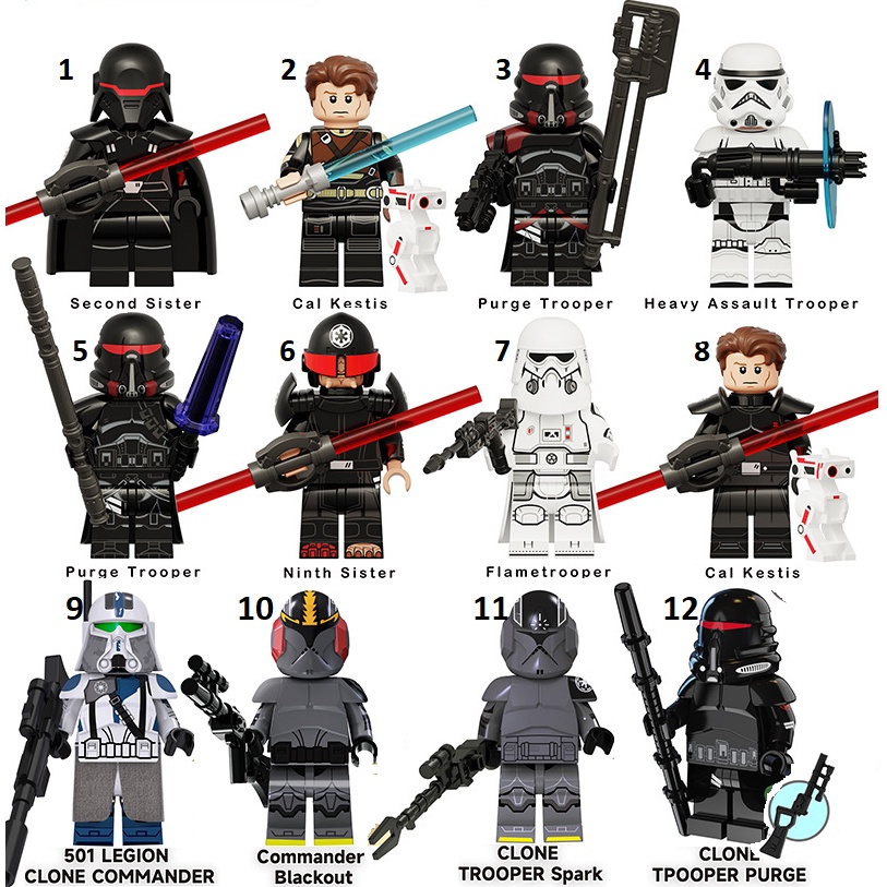 Jual Star Wars Jedi Fallen Order Cal Kestis BD-1 BD1 Purge Stormtrooper Second Ninth Sister ...