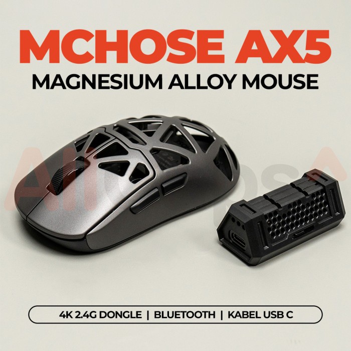Jual [Good] MCHOSE AX5 Magnesium Alloy Gaming Mouse 2.4G | Shopee Indonesia