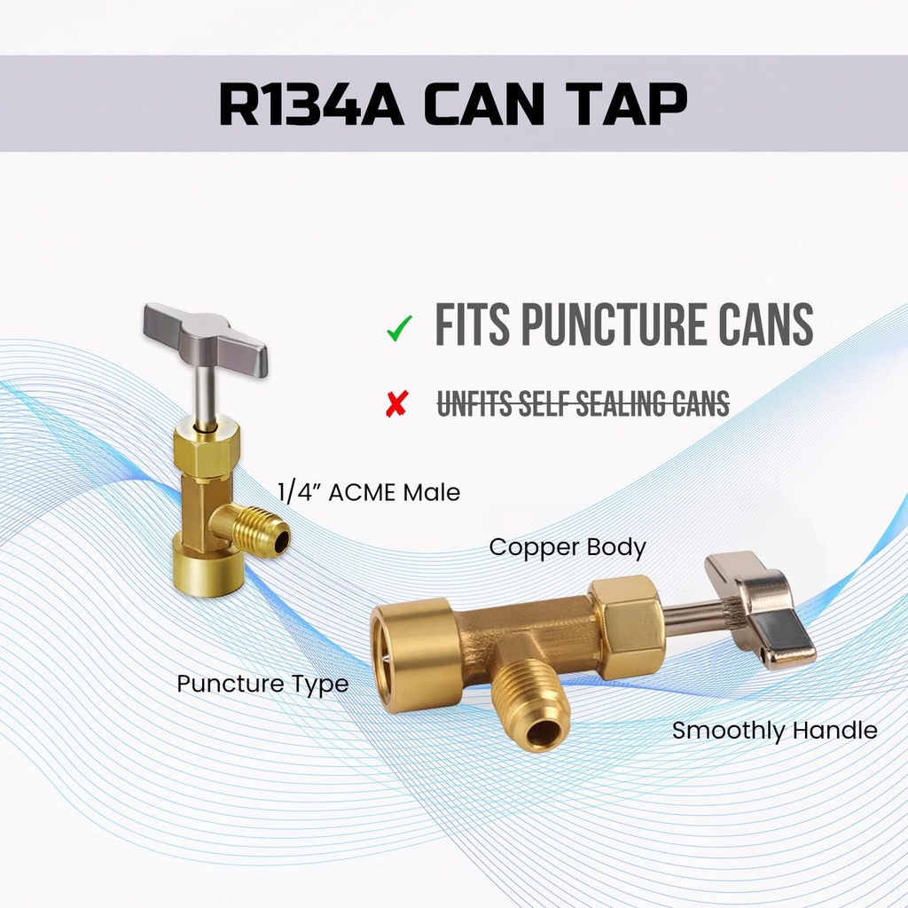 Jual R134A Self-Sealing Can Tap Valve Refrigerant Dispenser Tool Bottle ...