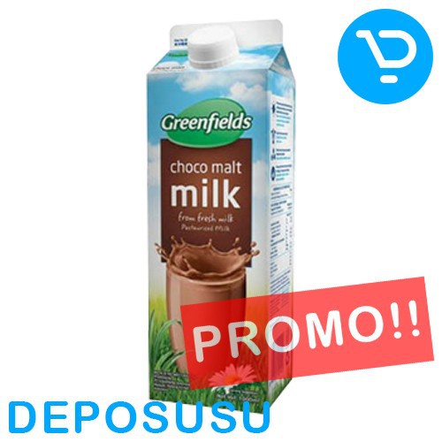 Jual Susu Pasteurisasi Freshmilk GREENFIELDS 1Liter - Chocomalt | Shopee Indonesia