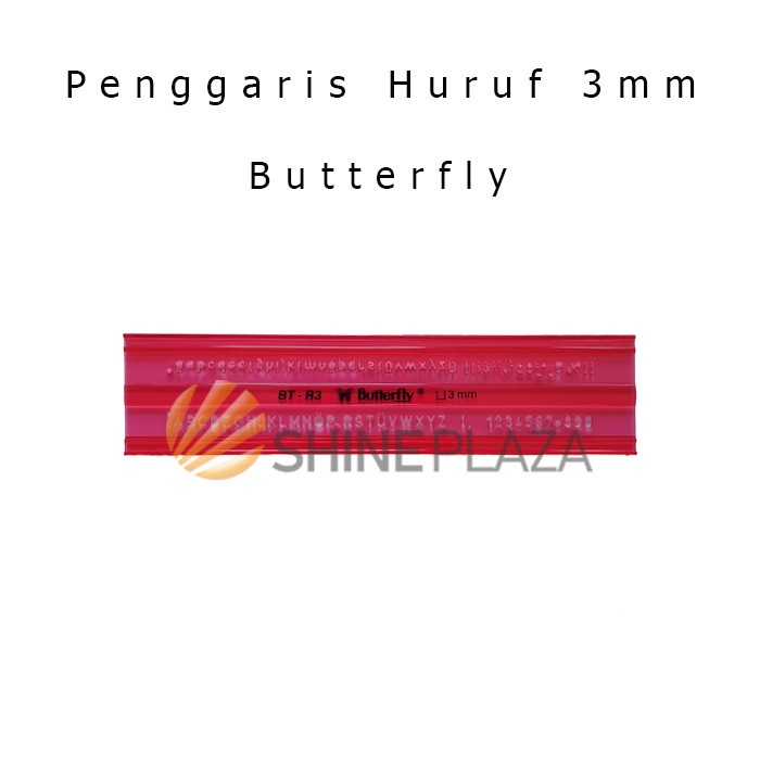 Jual ATKJaya- Mal Huruf 3mm - Penggaris Sablon - Penggaris Huruf ...
