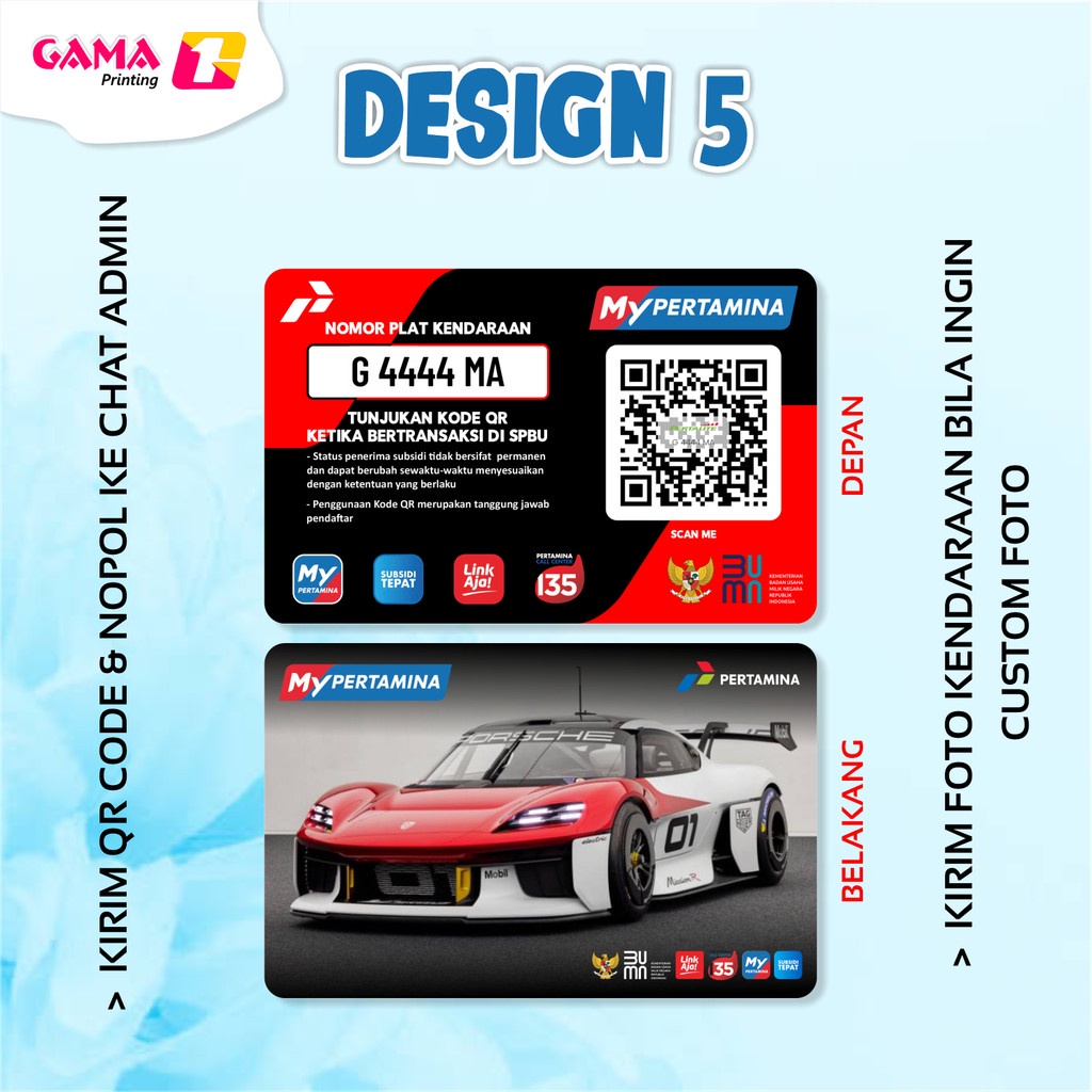Jual IK! Cetak ID Card Kartu Barcode PERTAMINA Custom Cepat Sehari Jadi Bahan PVC Tebal Dengan ...