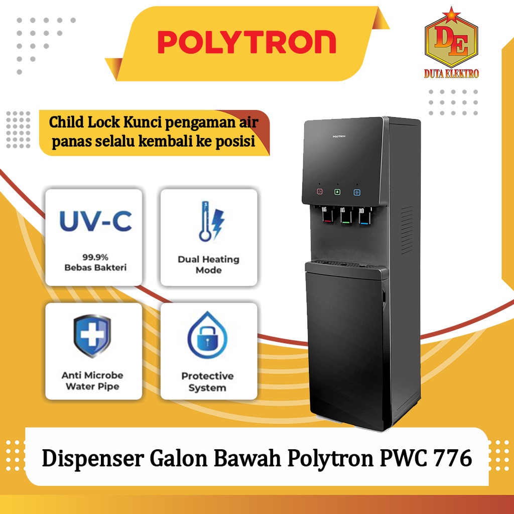 Jual Dispenser Galon Bawah Polytron PWC 776 | Shopee Indonesia