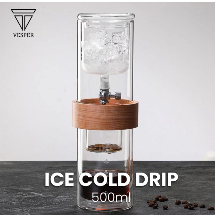 Jual JAYAmart- ice coffee maker cold drip kayu 500ml / wooden glass ...