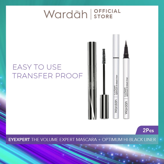 Jual ReadyDong- Wardah Paket EyeXpert The Volume Expert Mascara+Optimum ...